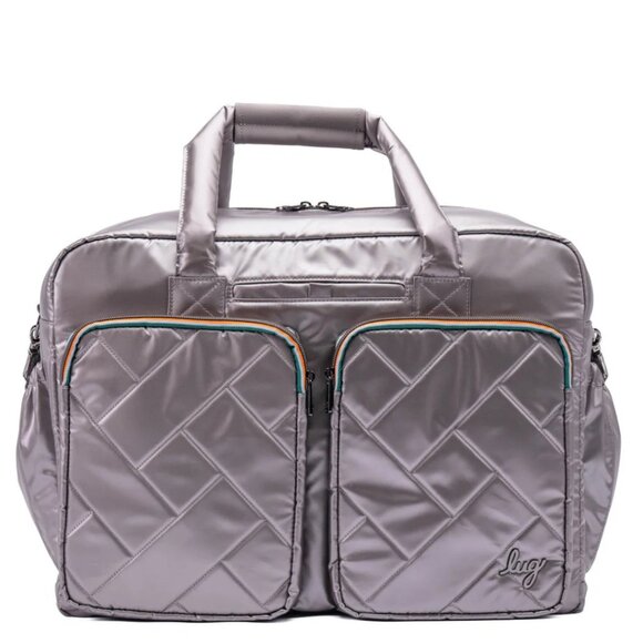 lug | Bags | Lug Drifter Duffel Bag In Metallic Pearl New | Poshmark